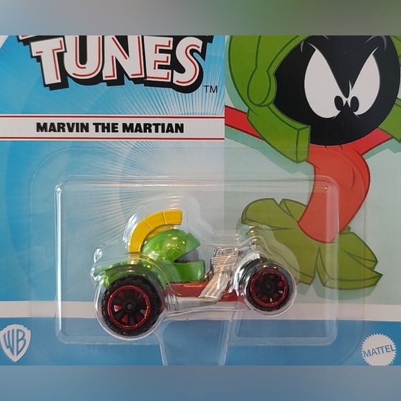 Mattel | Toys | Mattel Marvin The Martian Car Green Red And Yellow ...